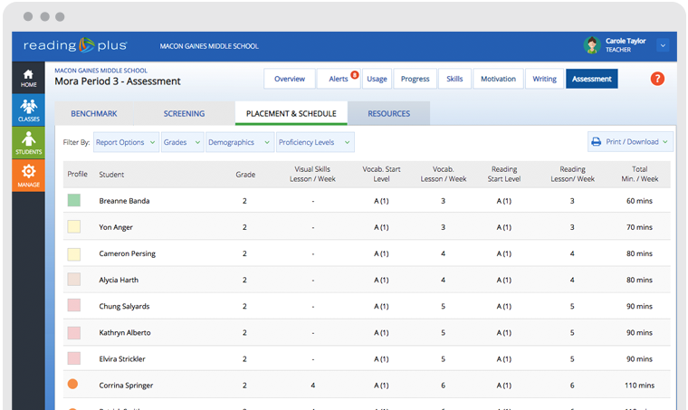 Assessment of Comprehension, Vocabulary, and Motivation | Reading Plus